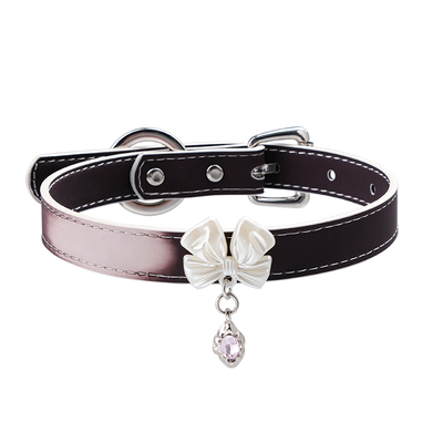 PUPPYRIDER蝴蝶结晶项圈女m