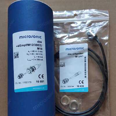 议价microsonic超声波传感器dbk4/empf/M12/3BEE/M18全新原装正品