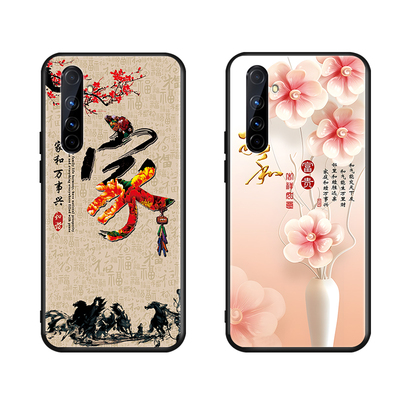 luckrider适用于realmex50pro国风创意手机壳rmx2071新款磨砂realme真我x50pro全包防摔彩绘个性软壳网红保护