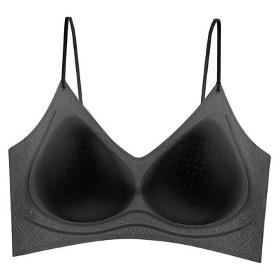 粉底液细肩带内衣隐形聚拢防下垂