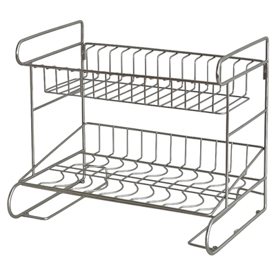 简约不锈钢桌面多层置物架