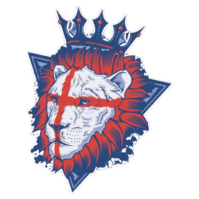 狮心王十字军王冠笔记本反光车贴