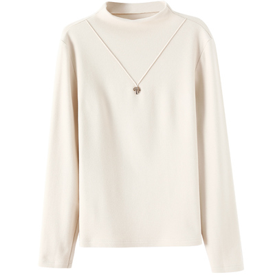 OSA欧莎德绒半高领长袖打底衫