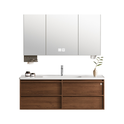 顾家家居陶瓷一体盆浴室柜组合