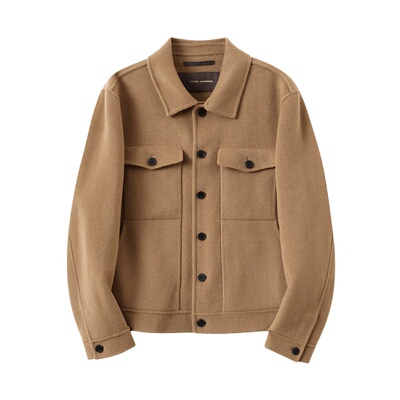 jssdhomme全羊毛手工双面呢外套