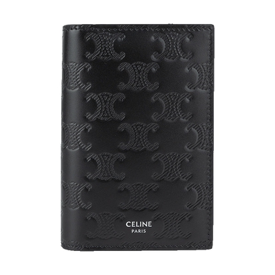 CELINE压印徽标翻盖开合卡包