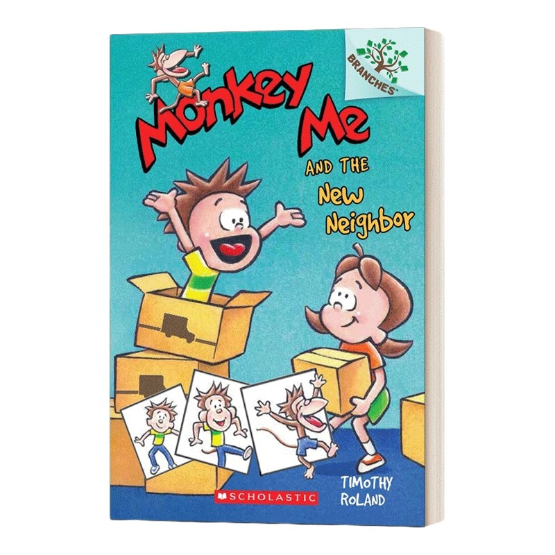 英文原版 Monkey Me#3 Monkey Me and the New Neighbor学乐大树系列儿童桥梁书章节书小说英文版进口英语 ...