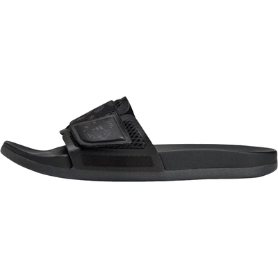 Adidas/阿迪达斯官方正品SMC一字女黑色简约软底居家拖鞋JQ9182