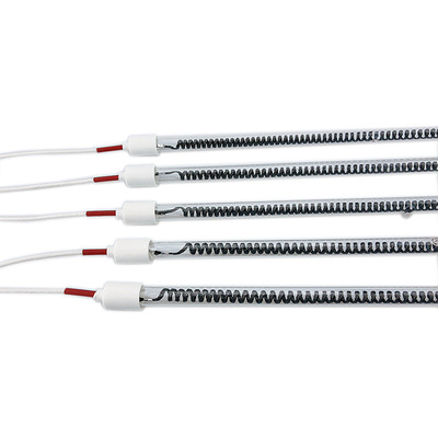 PET吹瓶机灯管 塑料钨丝加热管 半镀白石英加热管 红外线发热管