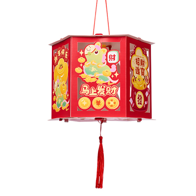 新年马年纸质投影走马灯手工diy