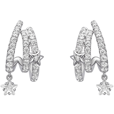 HEFANG珠宝流星多层耳环