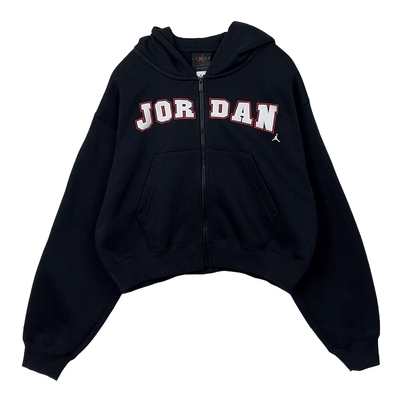 Jordan耐克女子连帽衫2026春新款运动休闲针织夹克外套IO1075-010