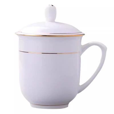 景辰陶瓷茶杯办公酒店会议杯