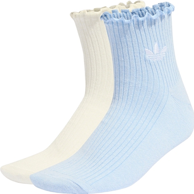 adidas阿迪达斯三叶草男女RUFFLE 1/4 S 2P休闲袜子KD8368