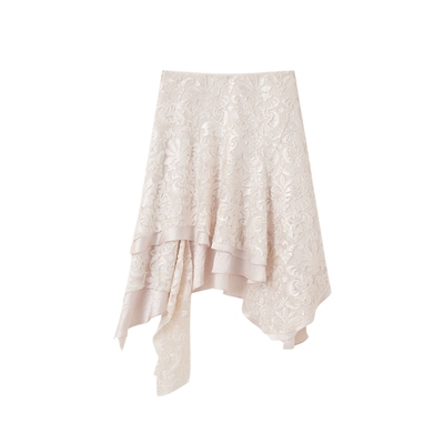 ICEDUST秋冬新款不规则剪花半裙