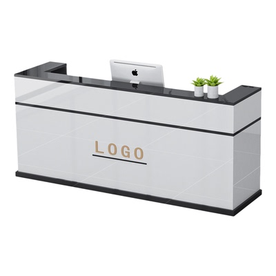 高档烤漆吧台收银台前台包安装