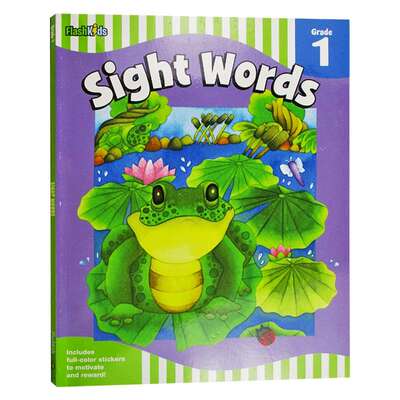 Flash Kids 常见词练习册一年级 英文原版 Sight Words Grade 1 英语词汇学习书籍 英文版小学教材教辅家庭练习册哈考特儿童外文书