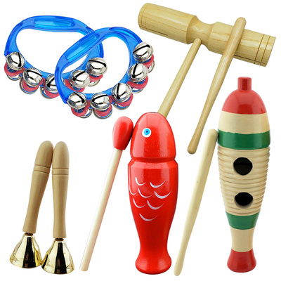 幼儿园串铃响板沙锤小学声乐玩具