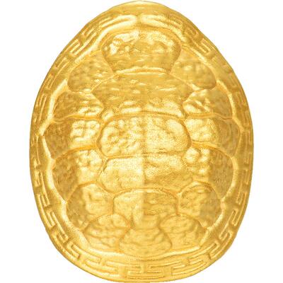 明牌珠宝富甲一方硬金串珠 黄金吉祥龟壳转运珠情人节礼物AFP1275