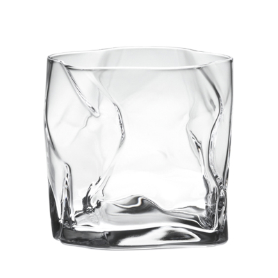 Crumple皱纸威士忌酒杯纯手工杯