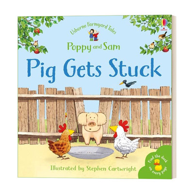 英文原版 Farmyard Tales Poppy and Sam Pig Gets Stuck 农场故事 猪被卡住的故事 儿童启蒙故事书 英文版 进口英语原版书籍