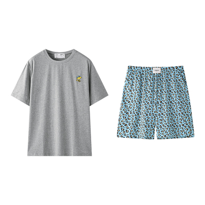 睡衣女夏薄款莫代尔棉家居服套装