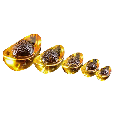 婉晶聚宝盆黄水晶招财摆件聚宝盆