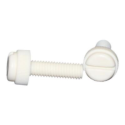 博科丝特手拧塑料白色耐腐蚀螺丝