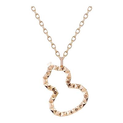 葫芦男女黑玛瑙长款项链耳钉铆钉