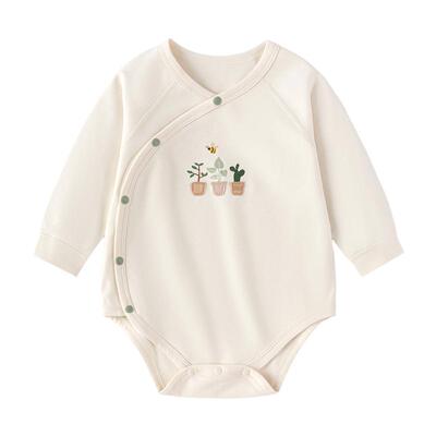 babylove宝宝包屁衣春秋纯棉婴儿偏襟三角哈衣婴幼儿衣服拾光日记