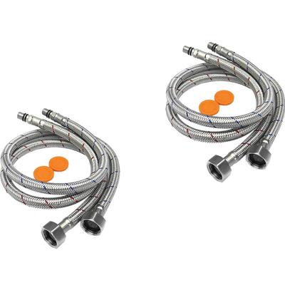 域堡304不锈钢4分编织进水管