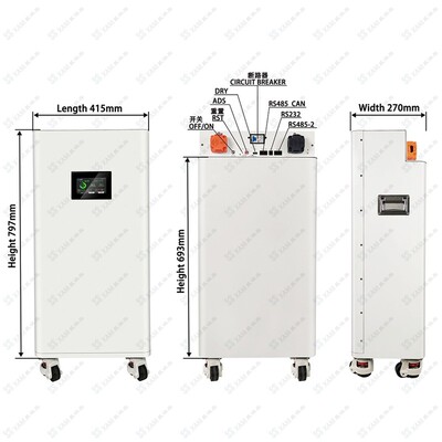 星澳美JK立式成品储能电源机箱可移动48V300Ah磷酸铁锂储能成品