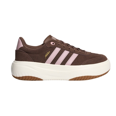 adidas阿迪达斯T头鞋FLARE PLATFORM女缓震回弹厚底休闲鞋 LA4353
