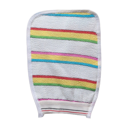 彩条洗澡巾搓澡巾男女士搓泥手套