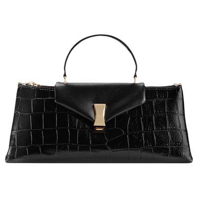 CHARLES＆KEITH简约鳄鱼纹小方包