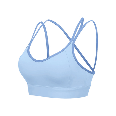 胖mm大码运动内衣女高强度文胸跑步防震瑜伽健身交叉透气美背吊带