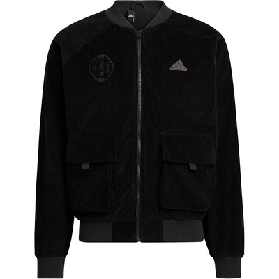 Adidas/阿迪达斯正品秋季新款男子灯芯绒运动休闲加绒外套 HR4445