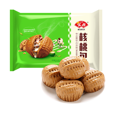 安井金麦流沙包核桃包营养早餐