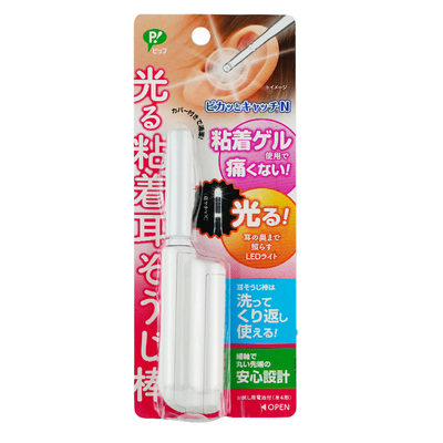 粘着神器硅胶软头日本发光挖耳勺