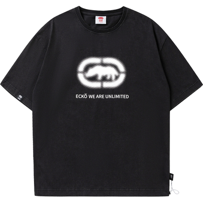 ecko红犀牛美式复古纯棉短袖t恤