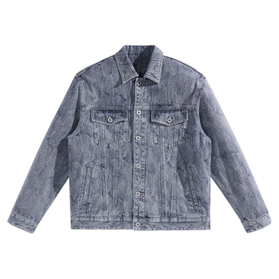 【明星同款】太平鸟男装春季牛仔夹克外套B2BJE1110