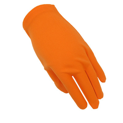 小学生礼仪广场舞演出彩色手套