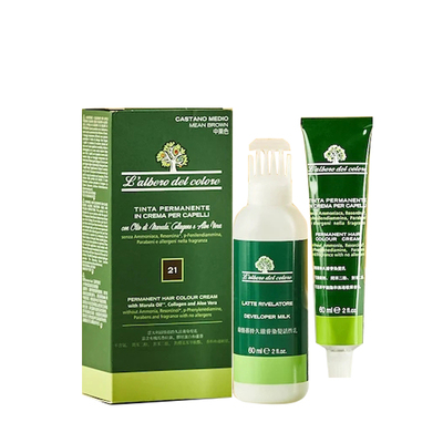 绿色遮白意大利0对苯二胺染发膏