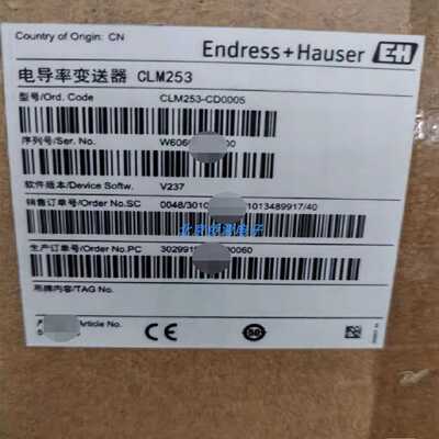 议价恩德斯豪斯EH压力变送器CLM253-CD0005型号齐全全新现货 议价