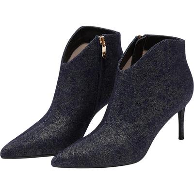 73hours细跟尖头时装靴短靴