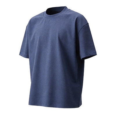 LUUD 重磅300g双面织造精梳棉T恤衫7A抑菌透气抗皱圆领短袖男夏季