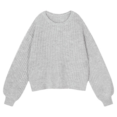 LOWRYS FARM毛衣女2025冬季新款潮流亮片设计感针织衫600406