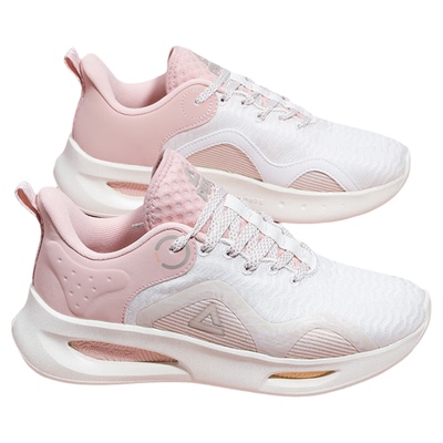 匹克女鞋女士秋冬新款皮面软底运动鞋女款休闲鞋轻便减震跑步鞋子