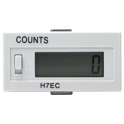 工业计时器H7EC-N计数器数显6位8位工业设备累时器H7ET秒分钟小时