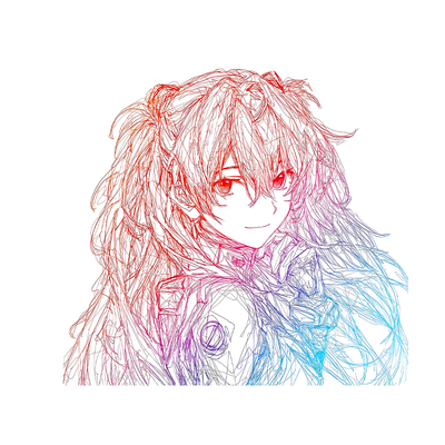 「飞鸟」EVA asuka明日香渐变线稿中性偏滑电竞鼠标垫cs无畏契约